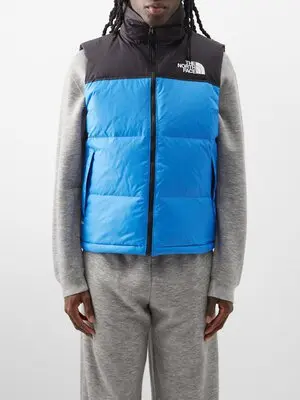 The North Face The North Face - 1996 Retro Nuptse Quilted Down Gilet - Mens - Blue - Blue