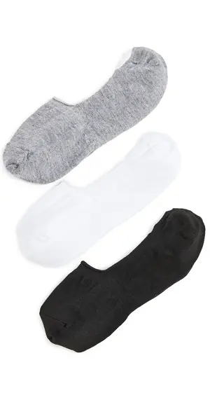 STEMS 3-pack Liner Socks - Grey/white/black