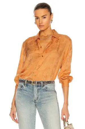 Saint Laurent Western Blouse