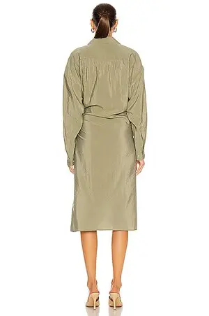 Lemaire Twisted Dress In Sage - 30% Off | Editorialist