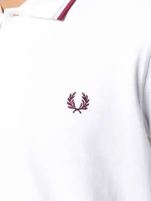 Fred Perry Logo Polo Shirt - White