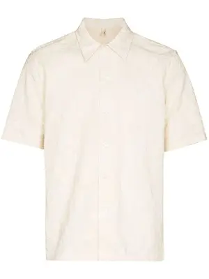 SUNFLOWER Space Floral-embroidered Shirt