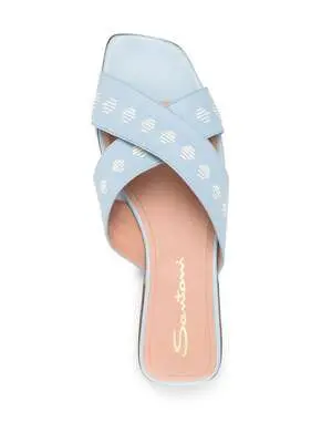 Santoni Crossover Straps Sandals