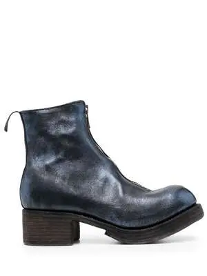 Guidi Metallic-sheen Leather Boots