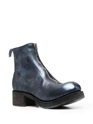 Guidi Metallic-sheen Leather Boots