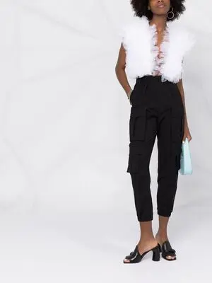 Alchemy Fashions X Lia Aram Ruffled Bodysuit - White