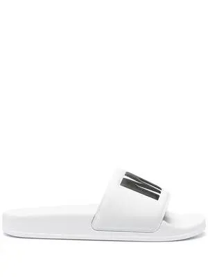 MSGM Logo-print Slides - White