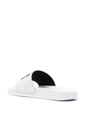 MSGM Logo-print Slides - White