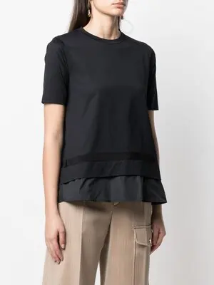 Herno Layered Short-sleeve Top
