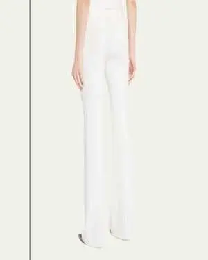 Alexander McQueen Leaf Crepe Suiting Pants