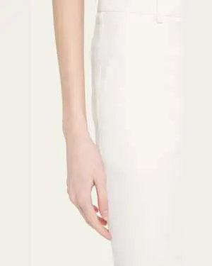 Alexander McQueen Leaf Crepe Suiting Pants