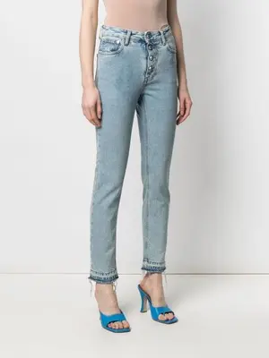 Off-White High-waisted Straight-leg Jeans