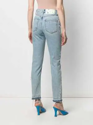 Off-White High-waisted Straight-leg Jeans