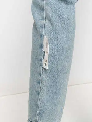 Off-White High-waisted Straight-leg Jeans