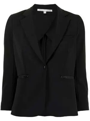Veronica Beard Scuba Schoolboy Dickey Single-breasted Blazer