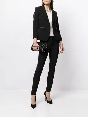 Veronica Beard Scuba Schoolboy Dickey Single-breasted Blazer