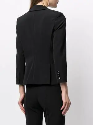Veronica Beard Scuba Schoolboy Dickey Single-breasted Blazer