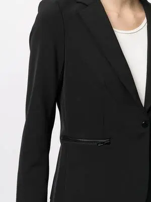 Veronica Beard Scuba Schoolboy Dickey Single-breasted Blazer