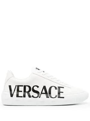 Versace Greca Logo-print Low-top Sneakers