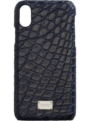 Dolce & Gabbana Crocodile Iphone X Case - Blue
