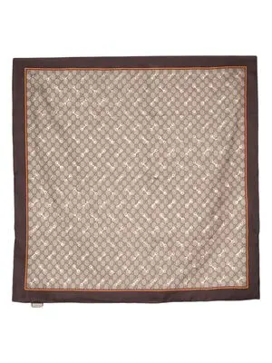Gucci Gg Horsebit-print Silk Scarf