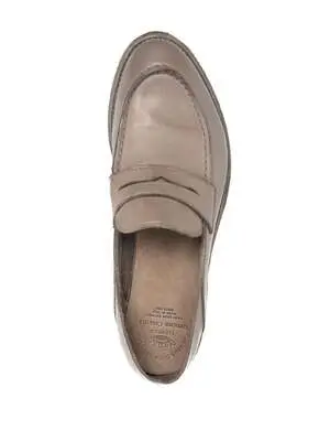 Officine Creative Pebbled Buffalo Leather Loafers