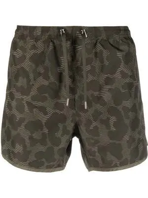 Neil Barrett Leopard-print Swim Shorts