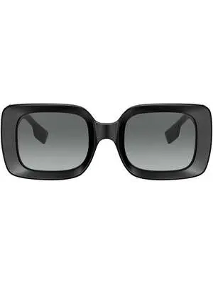 Burberry Delilah Rectangular Sunglasses - Black
