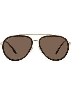 Burberry Oliver Pilot Sunglasses - Gold