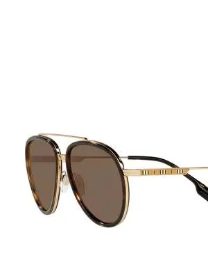 Burberry Oliver Pilot Sunglasses
