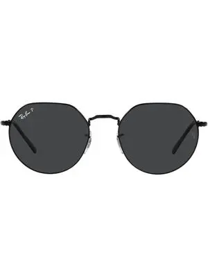 Ray-ban Jack Round-frame Sunglasses - Black