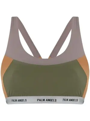 Palm Angels Colour-block Panelled Sports Bra