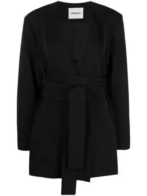 AMBUSH Asymmetric-hem Belted Blazer