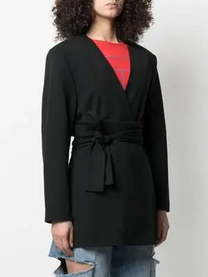 AMBUSH Asymmetric-hem Belted Blazer