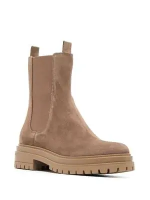 GIANVITO ROSSI Chester Suede Chelsea Boots - Brown