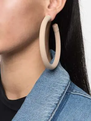 MAISON MARGIELA Large Open Hoop Earrings