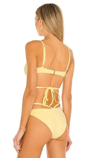 Simkhai Harlen Bikini Top In Yellow
