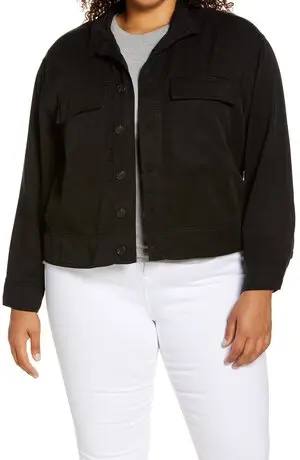 1.State Front Button Utility Jacket