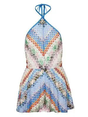 Missoni Halterneck Zig-zag Playsuit