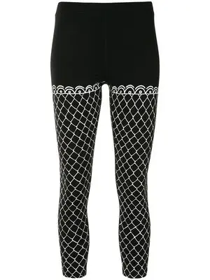 HACULLA. Geometric Print Leggings - Black