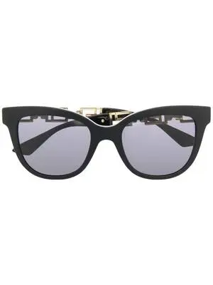 Versace Greca Cat-eye Sunglasses - Black