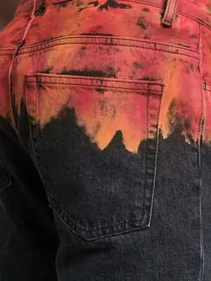 COUNTY OF MILAN Marcelo Burlon Flame-print Jeans