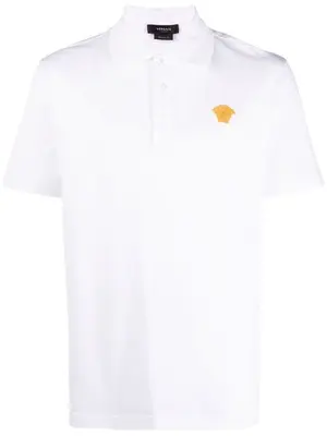 Versace Medusa Embroidered Polo Shirt