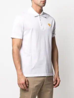 Versace Medusa Embroidered Polo Shirt