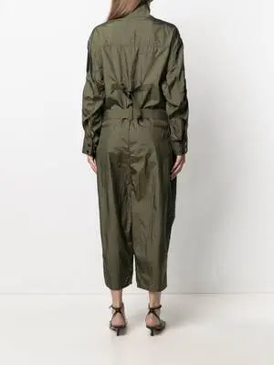 DIESEL® Military Long-sleeved Zip-up Jumpsuit