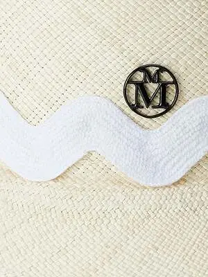 MAISON MICHEL Arsene Straw Bucket Hat