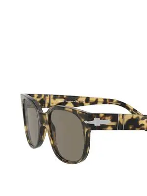 Persol Tortoiseshell-effect Square Sunglasses