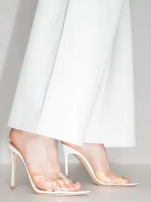 GIANVITO ROSSI Elle Slip-on Sandals - White