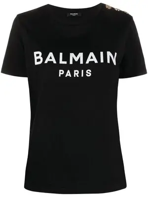 Balmain Logo-print Cotton T-shirt