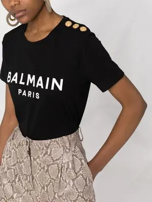 Balmain Logo-print Cotton T-shirt